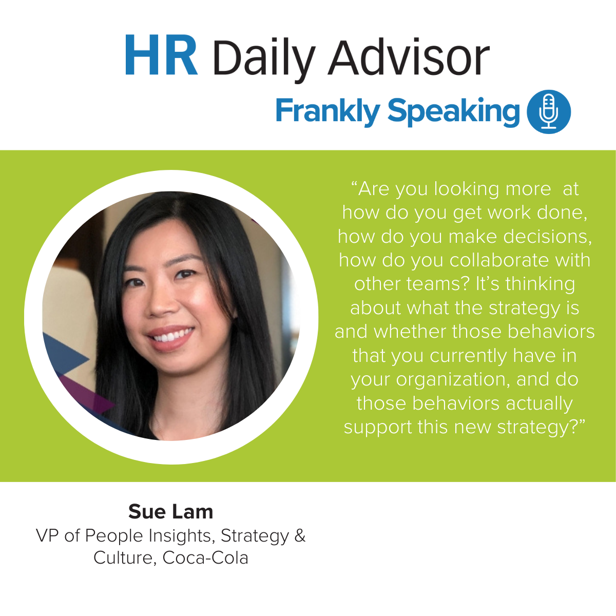 HRDA Frankly Speaking: Coca-Cola VP on Which Data Matters - HR Daily ...